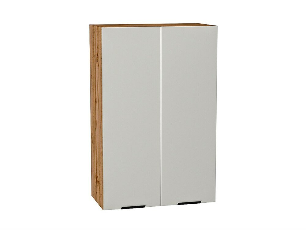 VVT Кухонный Шкаф верхний с 2-мя дверцами Евро Дуб Вотан, Агат, 920, 600, каркас ЛДСП Дуб Вотан, фасад МДФ Агат, 920*600*318