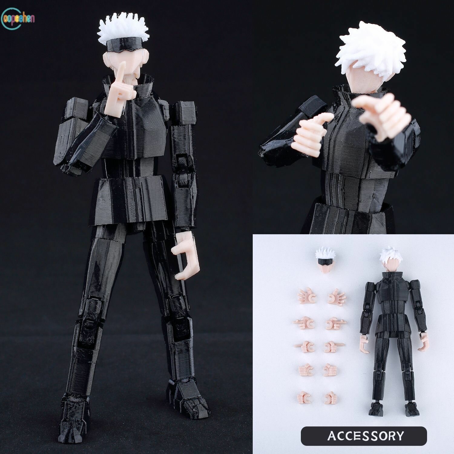 Jujutsu Kaisen Сукуна 3D печатная подвижная экшен фигурка Lucky Dummy 13, коллекционная модель манекен