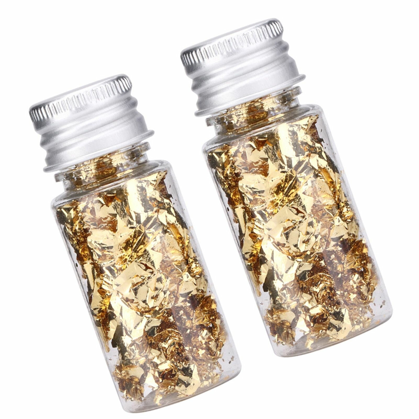 Золотая фольга в бутылке: Универсальная декоративная бумага для украшения еды и дома 2 штуки в наборе