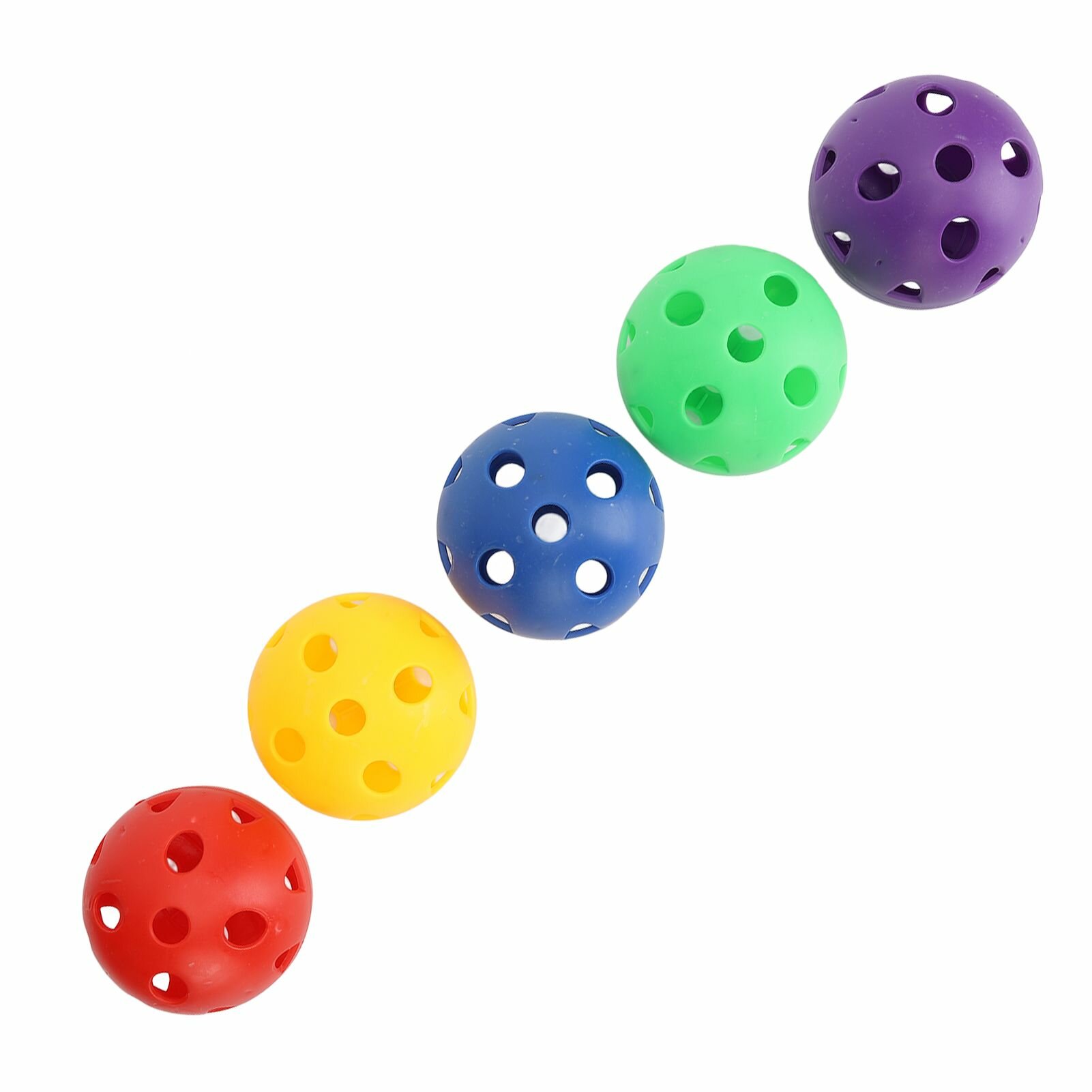 Набор из 5 цветных сенсорных мячей для детей, развивающих координацию и мелкую моторику, пластиковые мячи