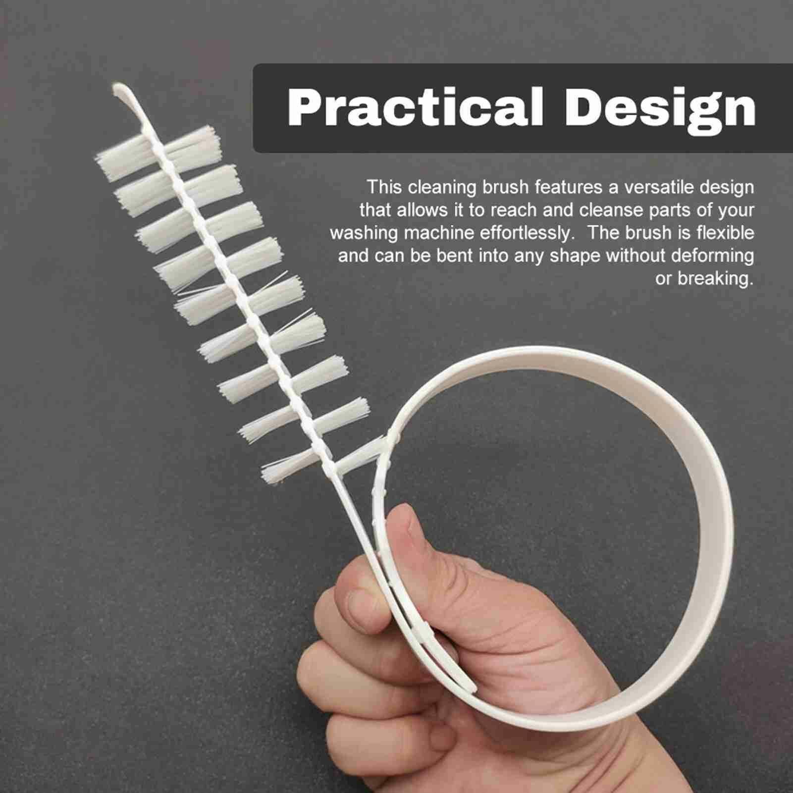 Щетка для чистки стиральной машины, прочная бытовая нейлоновая щетка для щелей, вращающийся инструмент для чистки стиральной машины