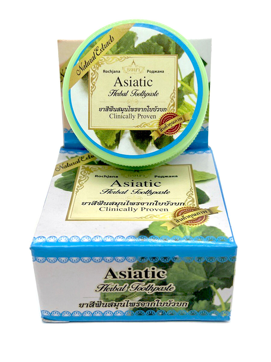 Rochjana Зубная паста отбеливающая с экстрактом азиатских трав Asiatic Herbal Toothpaste, 30 г