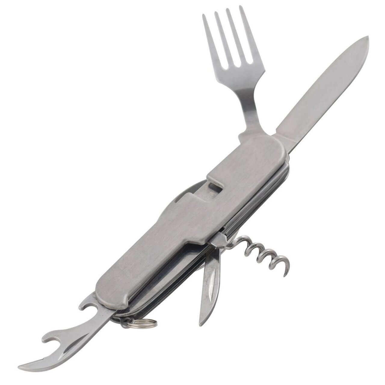 Складной набор столовых приборов на 6 функций - компактный походный комплект