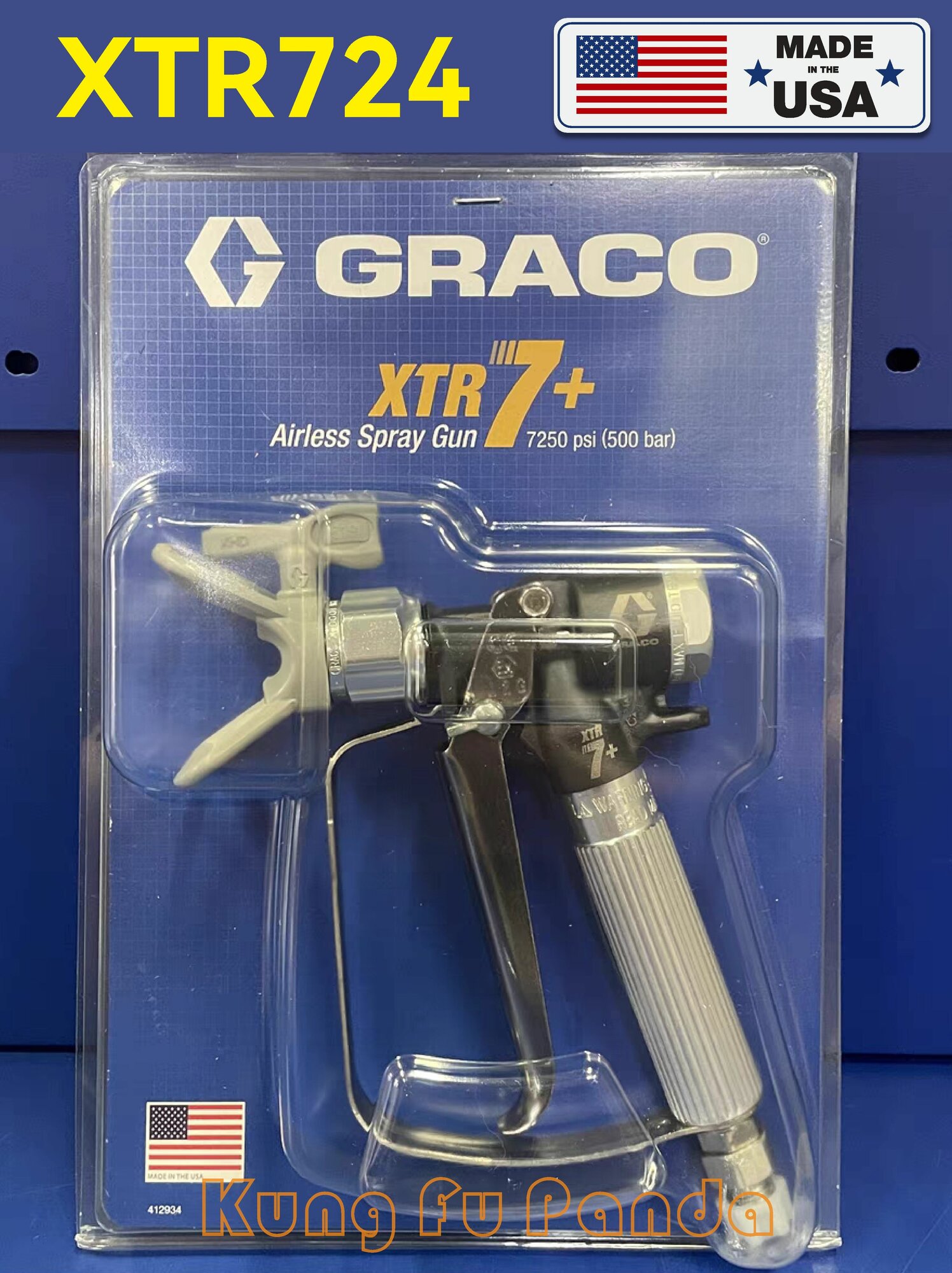 Безвоздушный мощный антикоррозийный пистолет-распылитель GRACO высокого давления XTR724 новый пистолет-распылитель