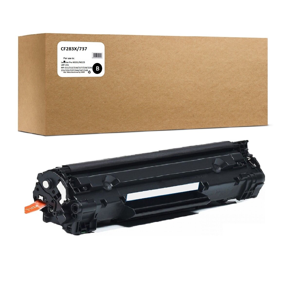 Картридж CF283X/CRG737 для HP LJ Pro MFP M201/M225 2.5K Compatible (совместимый)