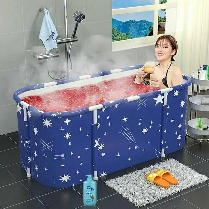 Складная ванна, ванна для взрослых и детей, утолщение 120cm