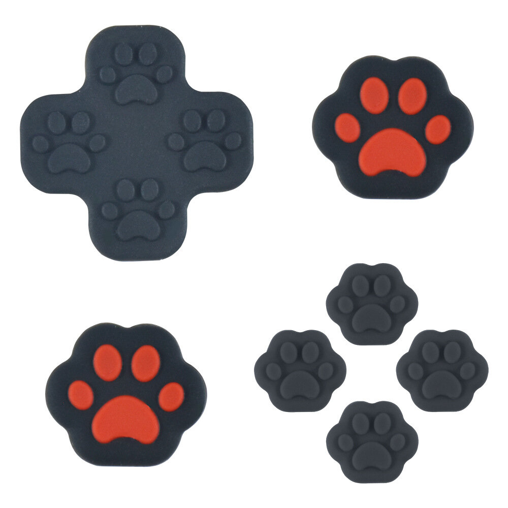 AMOGMO Силиконовые антипробковые наклейки с котячьим когтем для кнопок переключения на Nintendo Switch Joy-Con - Набор