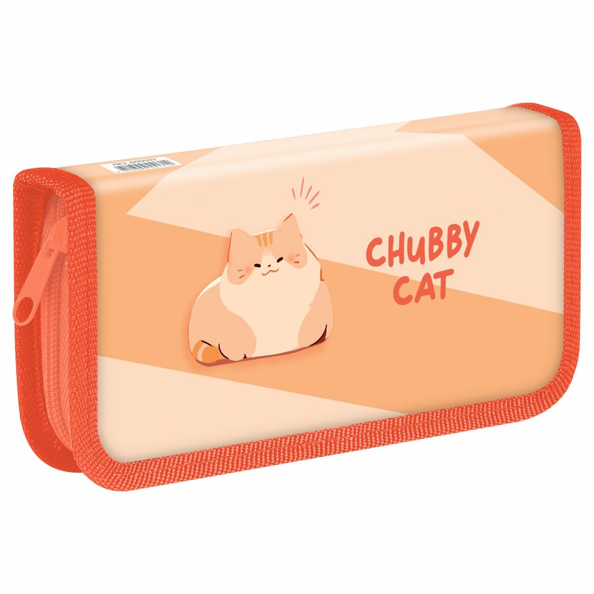Пенал школьный 1 отделение ArtSpace "Chubby cat", 190х90мм, ламинированный картон (ПК2_O90002)