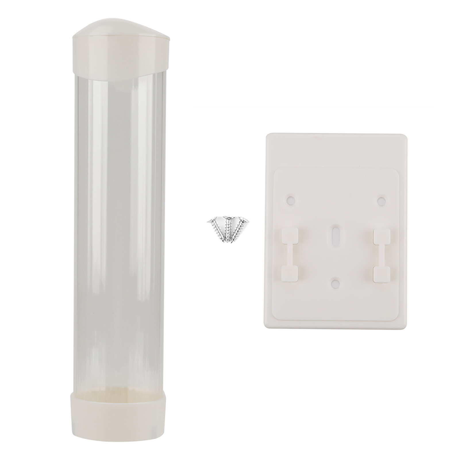 Диспенсер для бумажных и пластиковых стаканчиков на 60-80 стаканов с кнопкой нажатия, белый держатель для стаканов для офисов, кухни и вечеринок