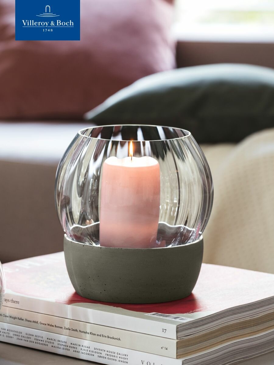 Подсвечник 15,5 см, Rose Garden Home, Villeroy & Boch, Хрустальное стекло