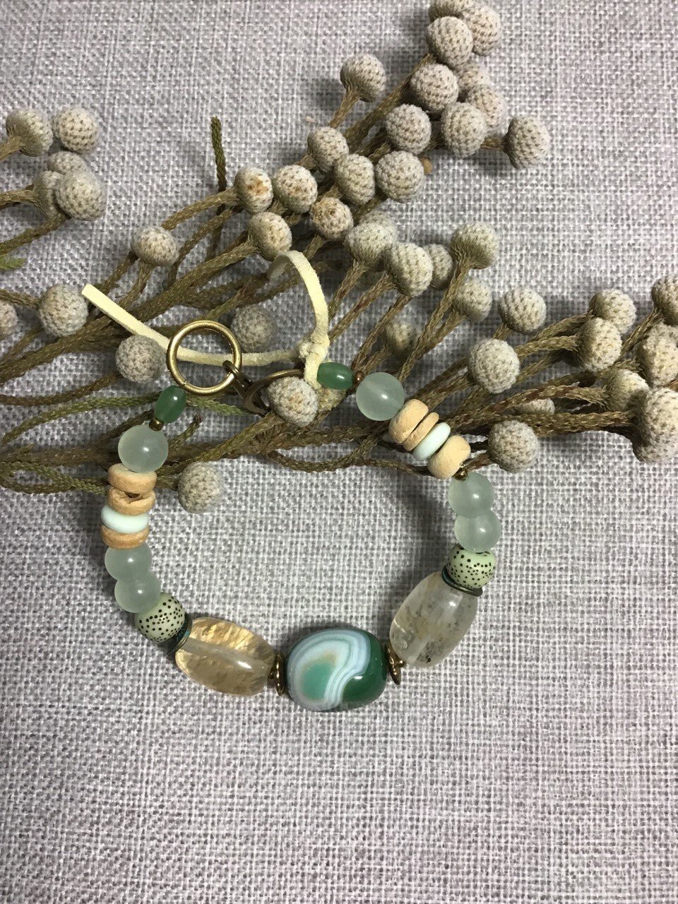 Браслет, агат