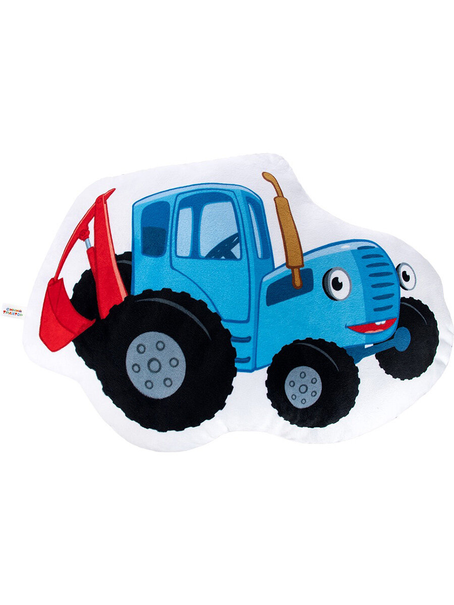 Fancy Подарочная мягкая игрушка-подушка Синий Трактор 47 см SТТ2 с 3 лет