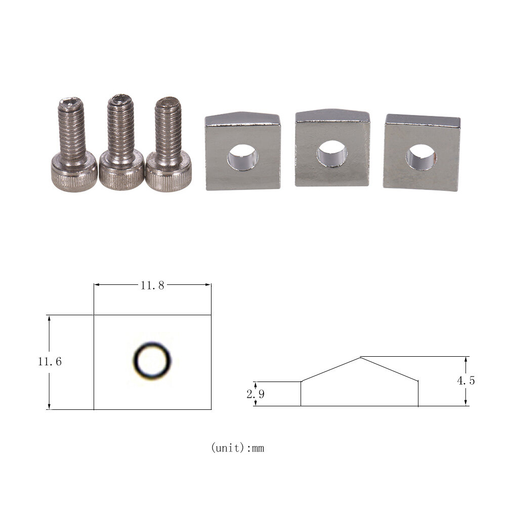 Электрогитара, тремоло, бридж, фиксаторы струн, система фиксации струн, металлический верхний порожек и зажим, шестигранные винты, аксессуары для гитары, упаковка из 3 комплектов