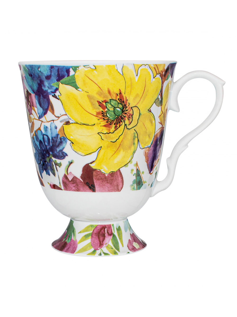 Бокал без блюдца фарфоровый 600 мл. ф. Классическая "Осенняя рапсодия" Дулево