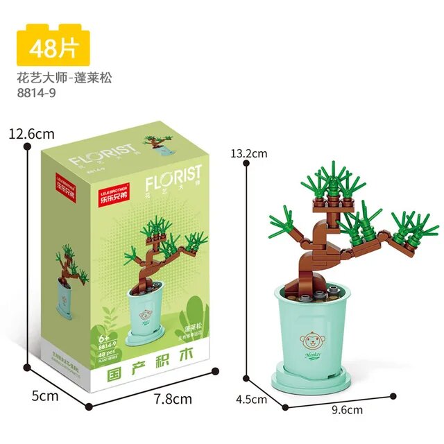 Детский мини-конструктор с цветами, набор строительных блоков для девочек, модель 3D, Детские кубики, развивающие игрушки, игры, детский букет