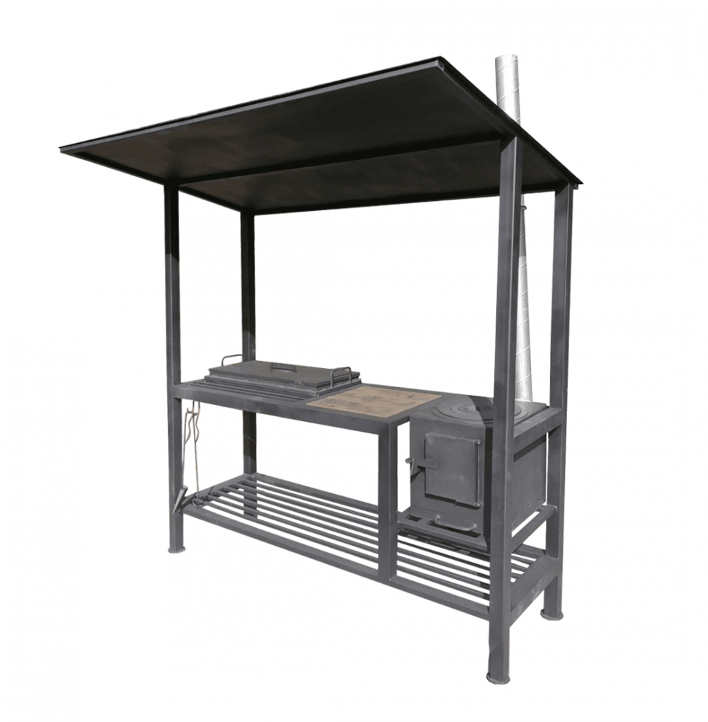 Мангал с крышей Лофт №1 "Хавбек"