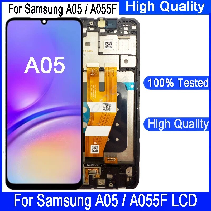 Высококачественный ЖК-дисплей 6,7 дюйма для Samsung A05, ЖК-дисплей, сенсорный экран, дигитайзер в сборе, Замена для Samsung A055 A055M A055F, ЖК-дисплей