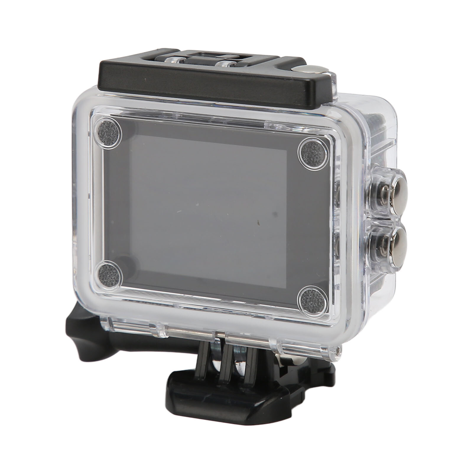 Водонепроницаемая Акционная Камера Подводная 1080P Многофункциональная Видеокамера для Погружения Водонепроницаемая для Внешнего Катания Серый 2 Дюймовый LCD Экран 140 Градусов Широкий Угол 30м Водонепроницаемость Встроенная АКБ 900mAh USB 2.0