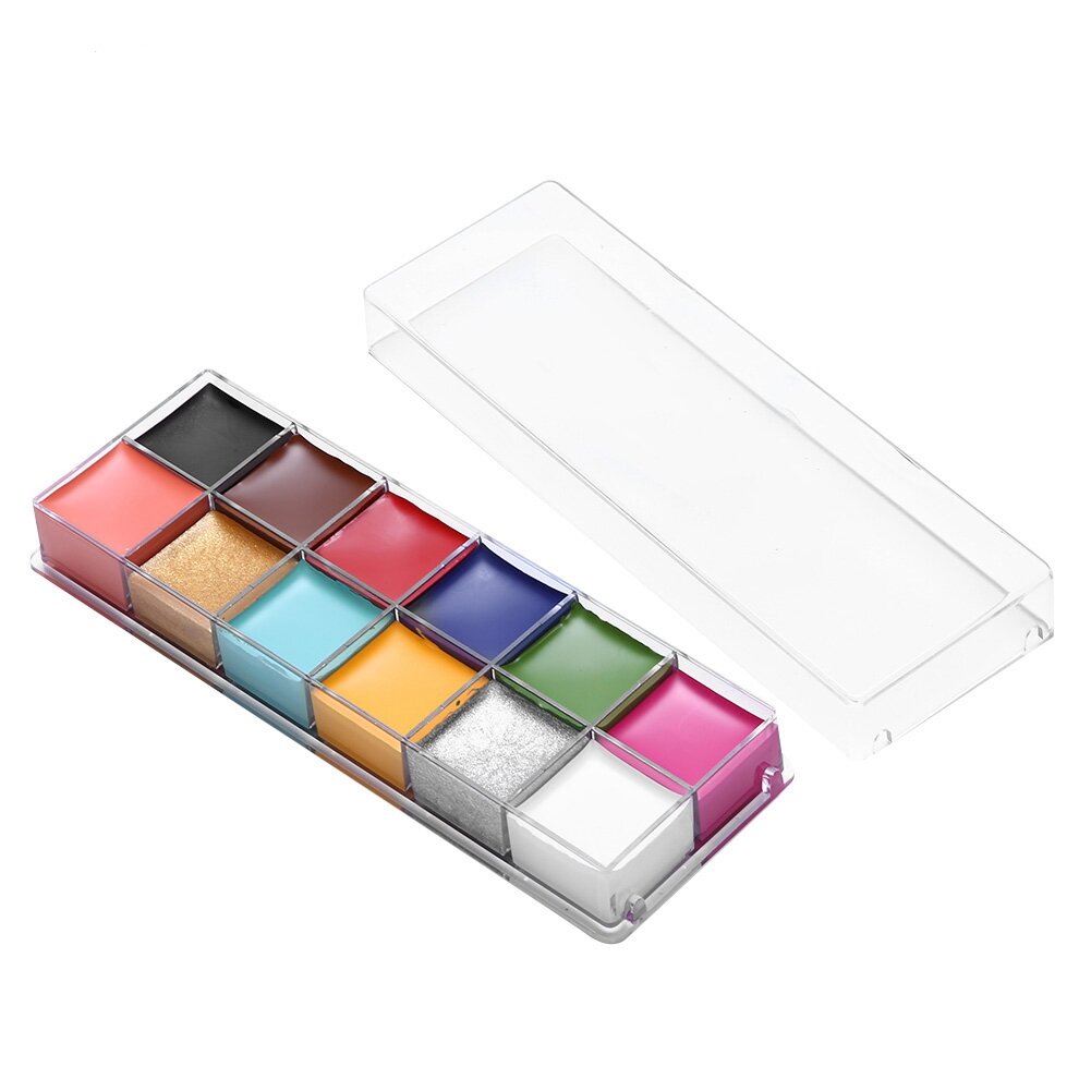 12 цветов масляной краски для лица и тела, драматические спецэффекты, грим для лица