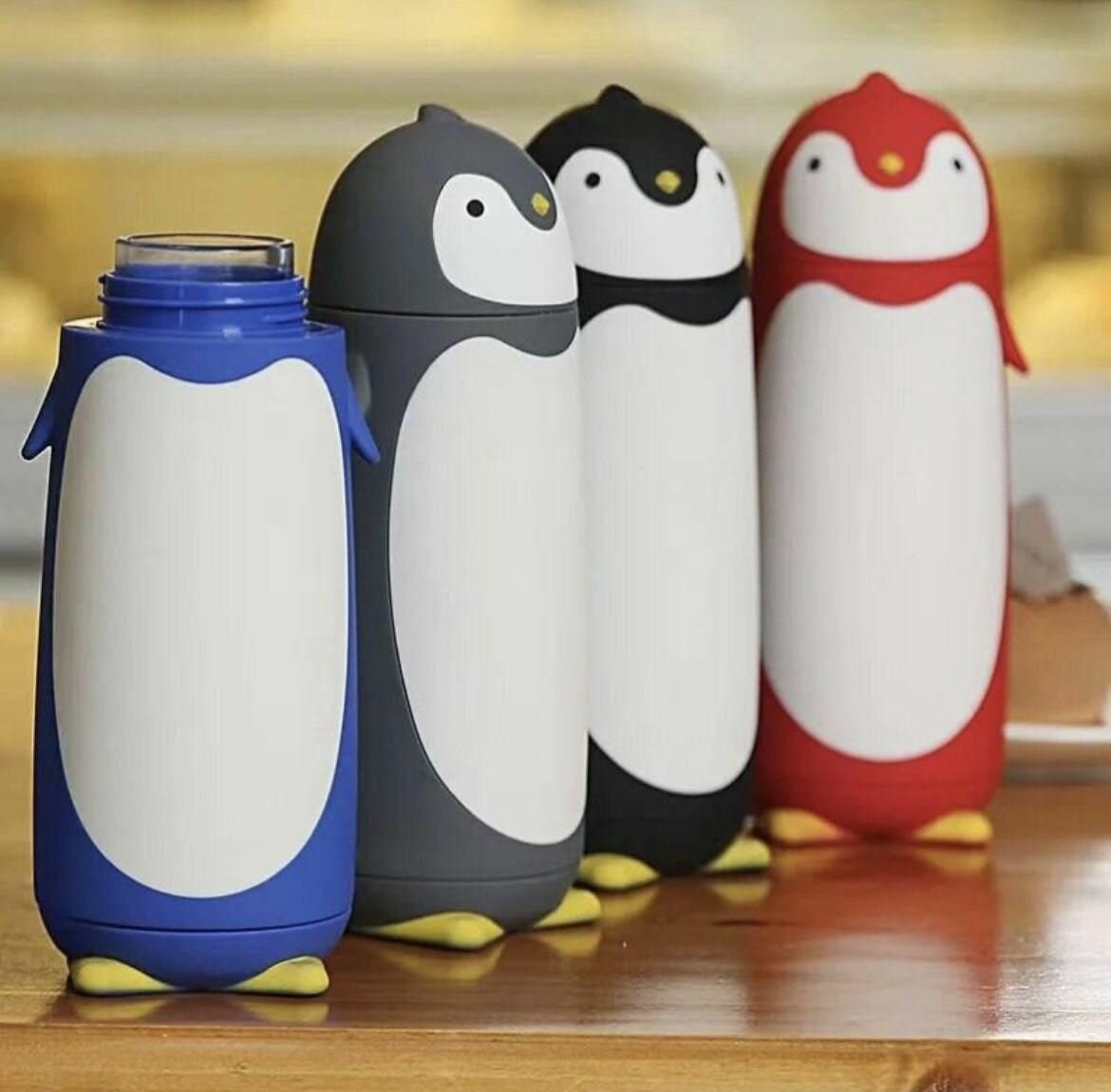 Миниатюрный термос 280 мл милым пингвином. -kpa