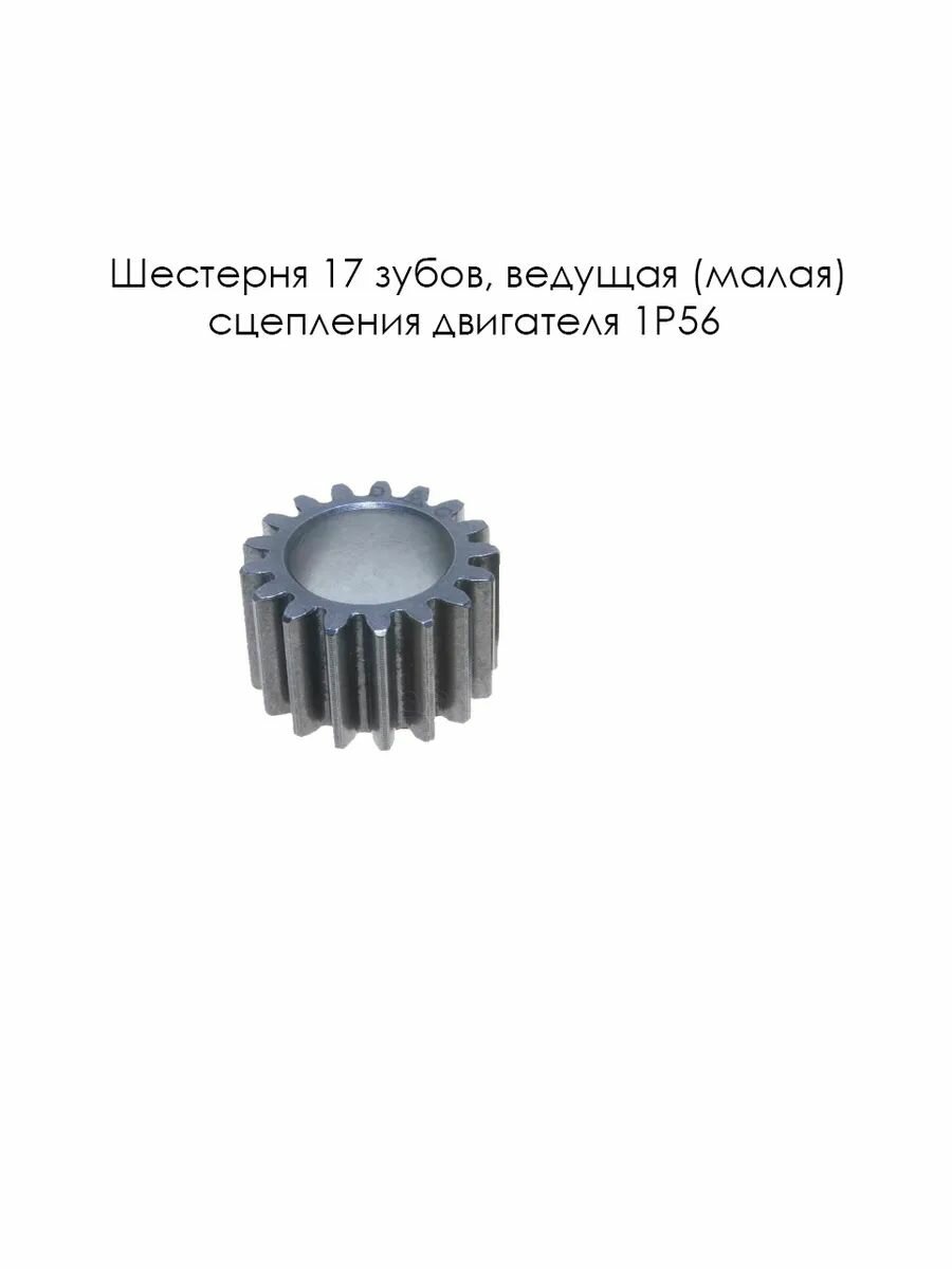 Шестерня 17 зуб. ведущая (малая) сцепление двигателя 1P56 FMJ-2 (Е6-21)