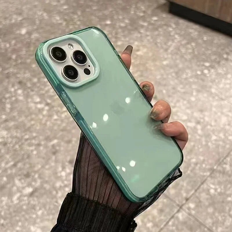 Прозрачный чехол для телефона iPhone 17, Air 11, 12, 13, 14, 15, 16 Pro Max 7, 8 Plus X Xs Max XR, прозрачный бампер, задняя крышка