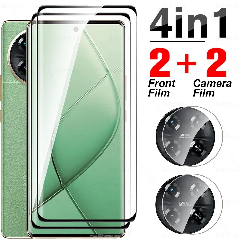 Защитное стекло 4 в 1 для Tecno Spark 20 Pro Plus
