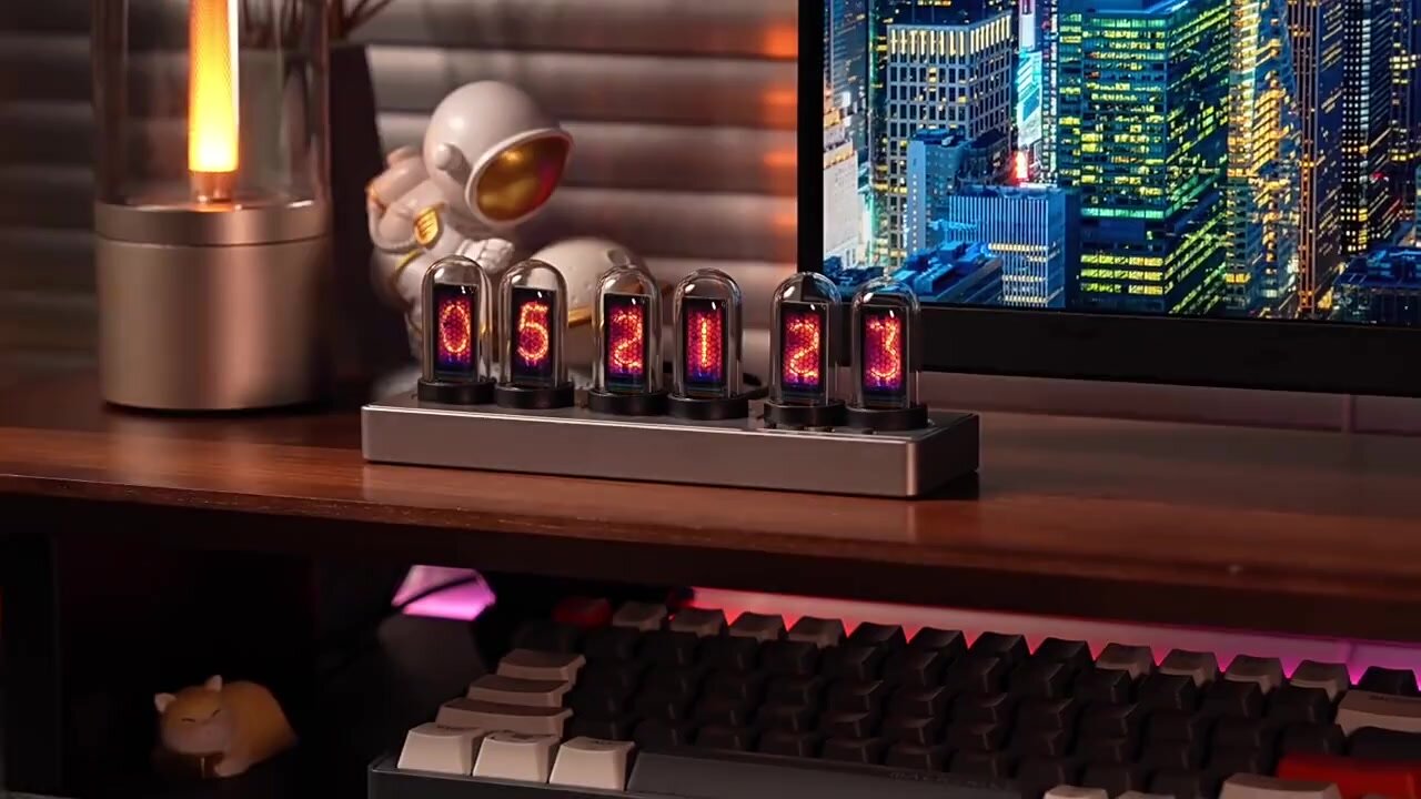 IPS Многофункциональные настольные часы Marvel Tubes Mini / Nixie Tube