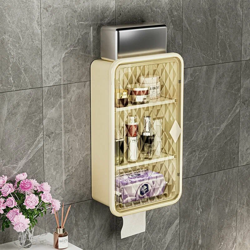 Бытовой настенный монтаж， Унитаз, без перфорации, картонный, золотой，39cm*11cm*25c