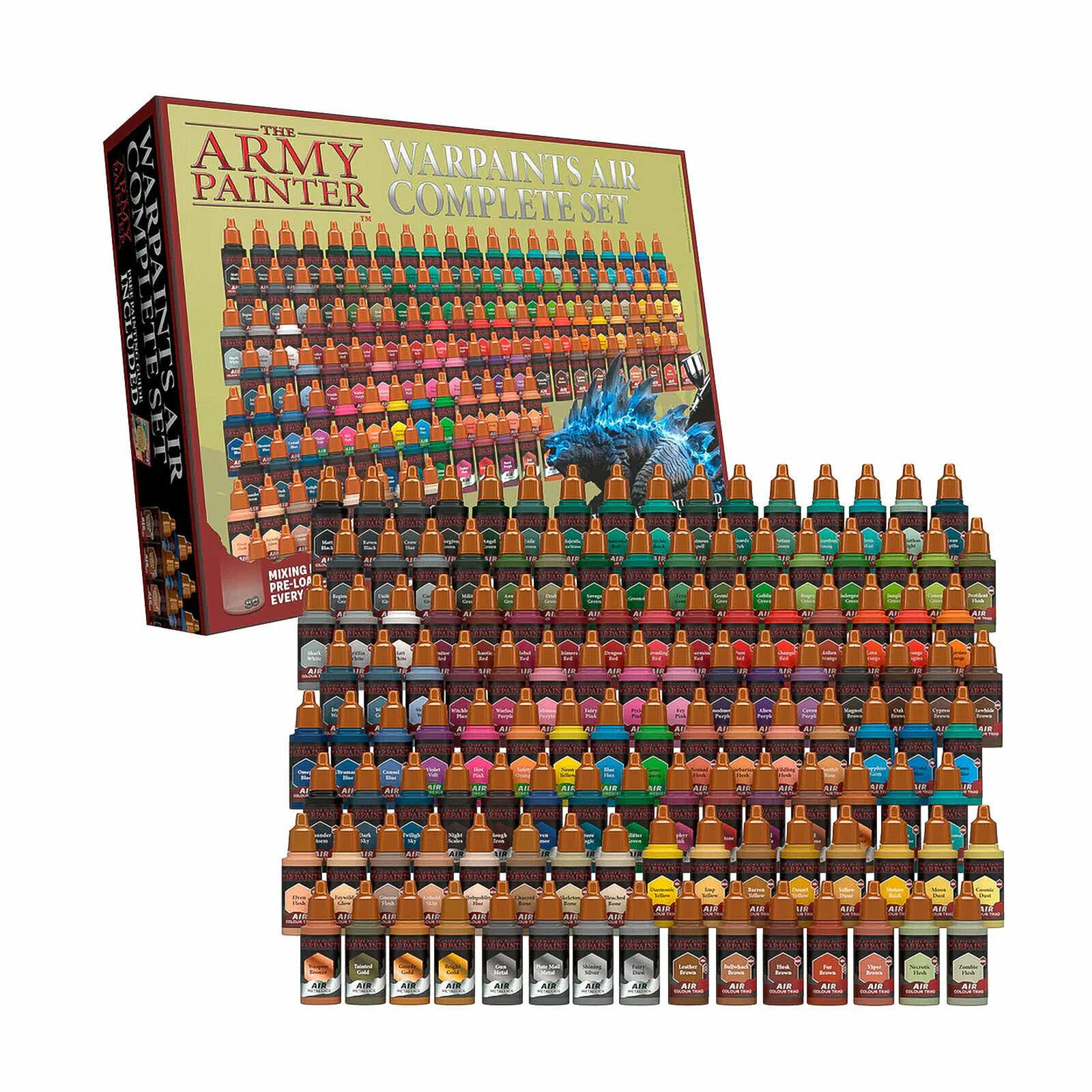 Набор акриловых красок для аэрографа Army Painter Warpaints Air Complete Set AW8003