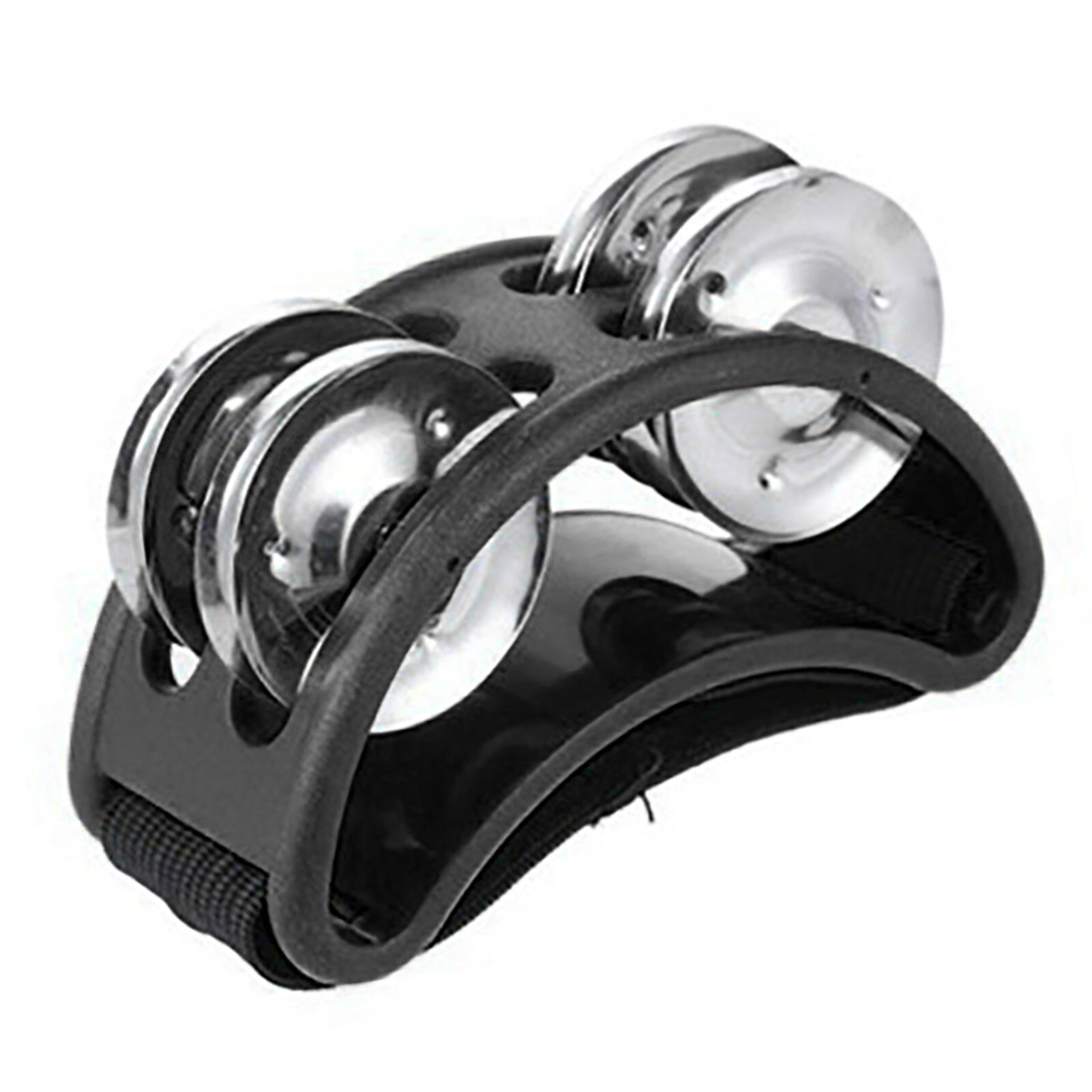 Ударные инструменты для ножного бубна с колокольчиком, бубен, музыкальные ударные инструменты для гитарного барабана, черный