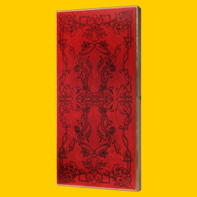 Нарды, шашки Спарта (цвет красное дерево, модель 1)