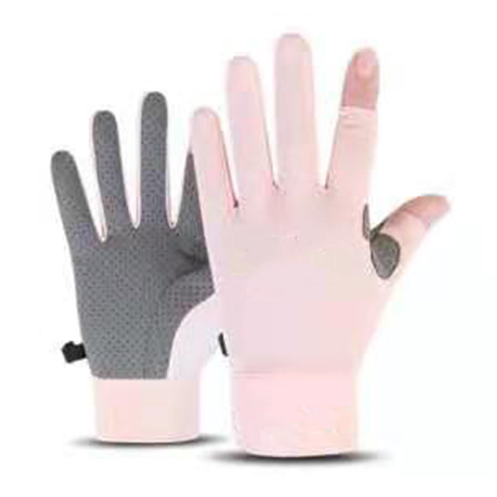 Летние шелковые велосипедные перчатки без пальцев, спортивные перчатки для мужчин и женщин, для велоспорта, тренировок в спортзале, силовых тренировок, активного отдыха, размер M, розовые.