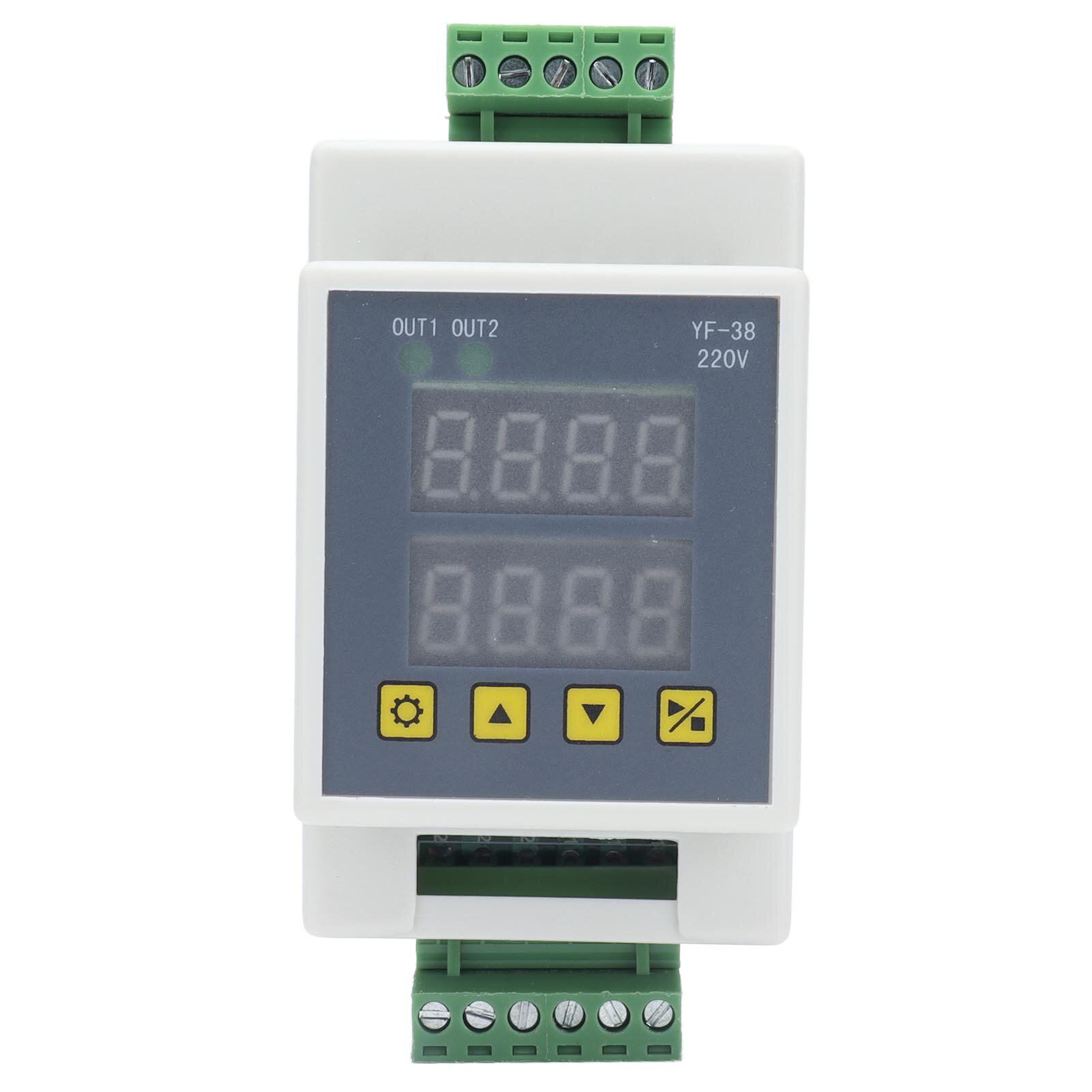 Модуль реле задержки импульсного запуска, двухпозиционная многофункциональная плата управления YF‑38AC220V