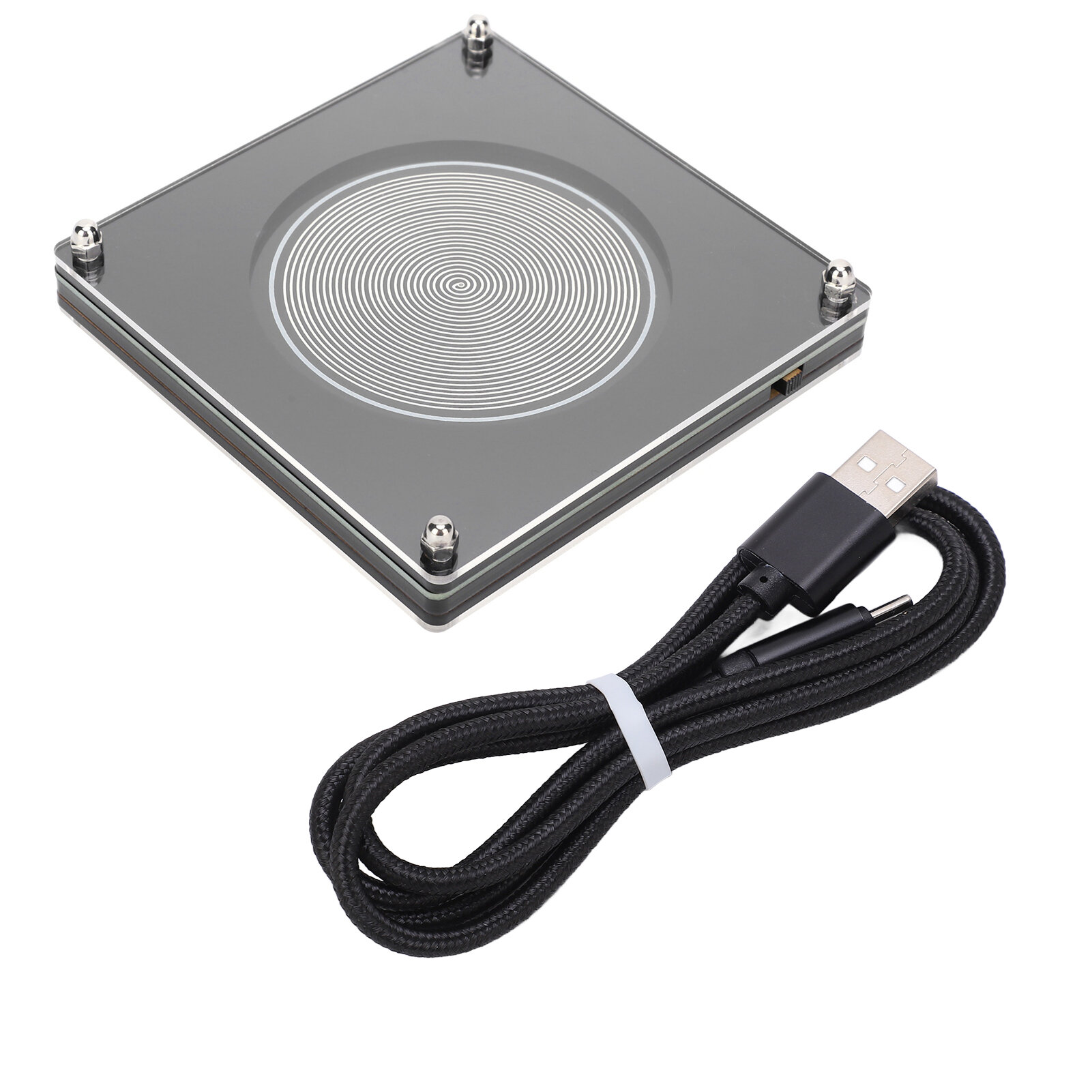 Генератор волн 7,83 Гц, резонансы Шумана, импульсы сверхнизкой частоты, средство для улучшения сна, ABS, серебристый FM783