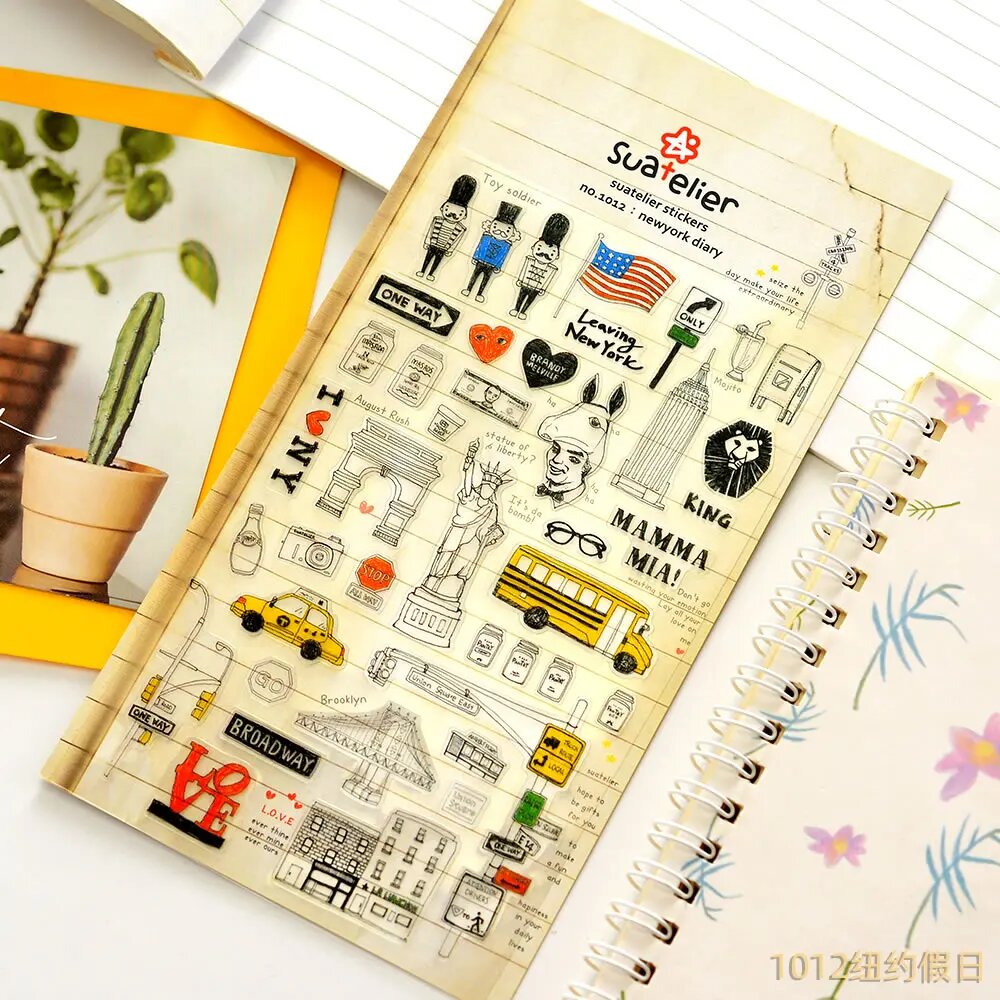 Наклейки Suatelier City Sticker 1012 pvc