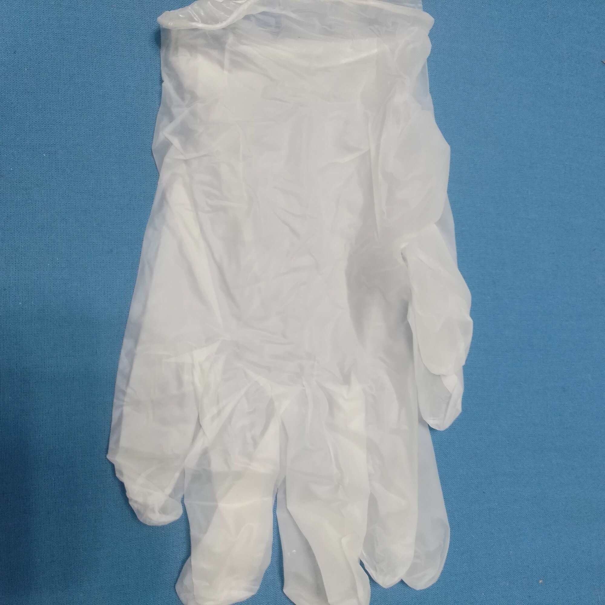 Перчатки одноразовые смотровые виниловые размер M, прозрачные,10 пар.