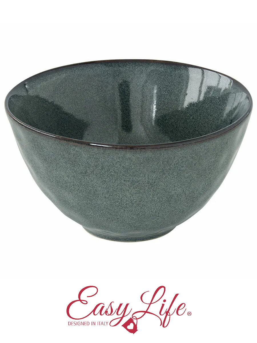 Салатник Easy Life Genesis, керамика, 15 см, круглый, зеленый