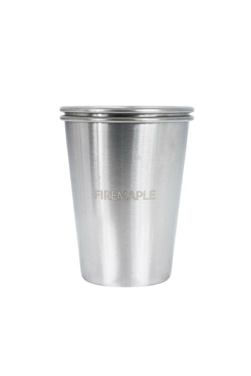 Decathlon Туристическая кружка Fire-Maple Antarcti Stainless Steel, 2 шт, 350 мл, из нержавеющей стали, светло-серая