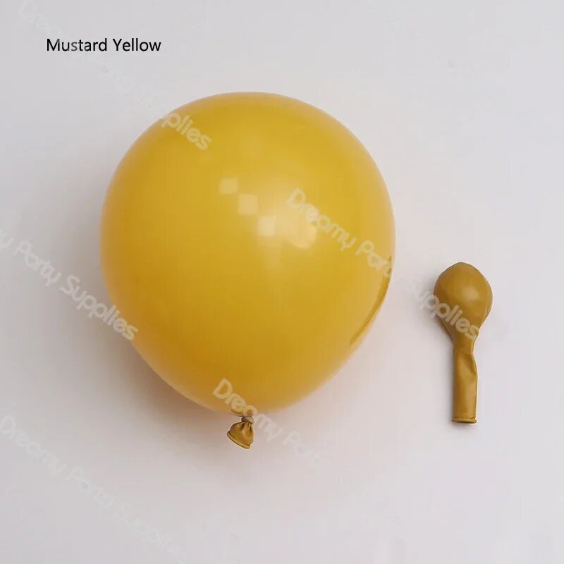 Ретро матовые шары Charming Party 5/10/12/18 дюймов Желтый, Mustard Yellow, 10pcs 10inch