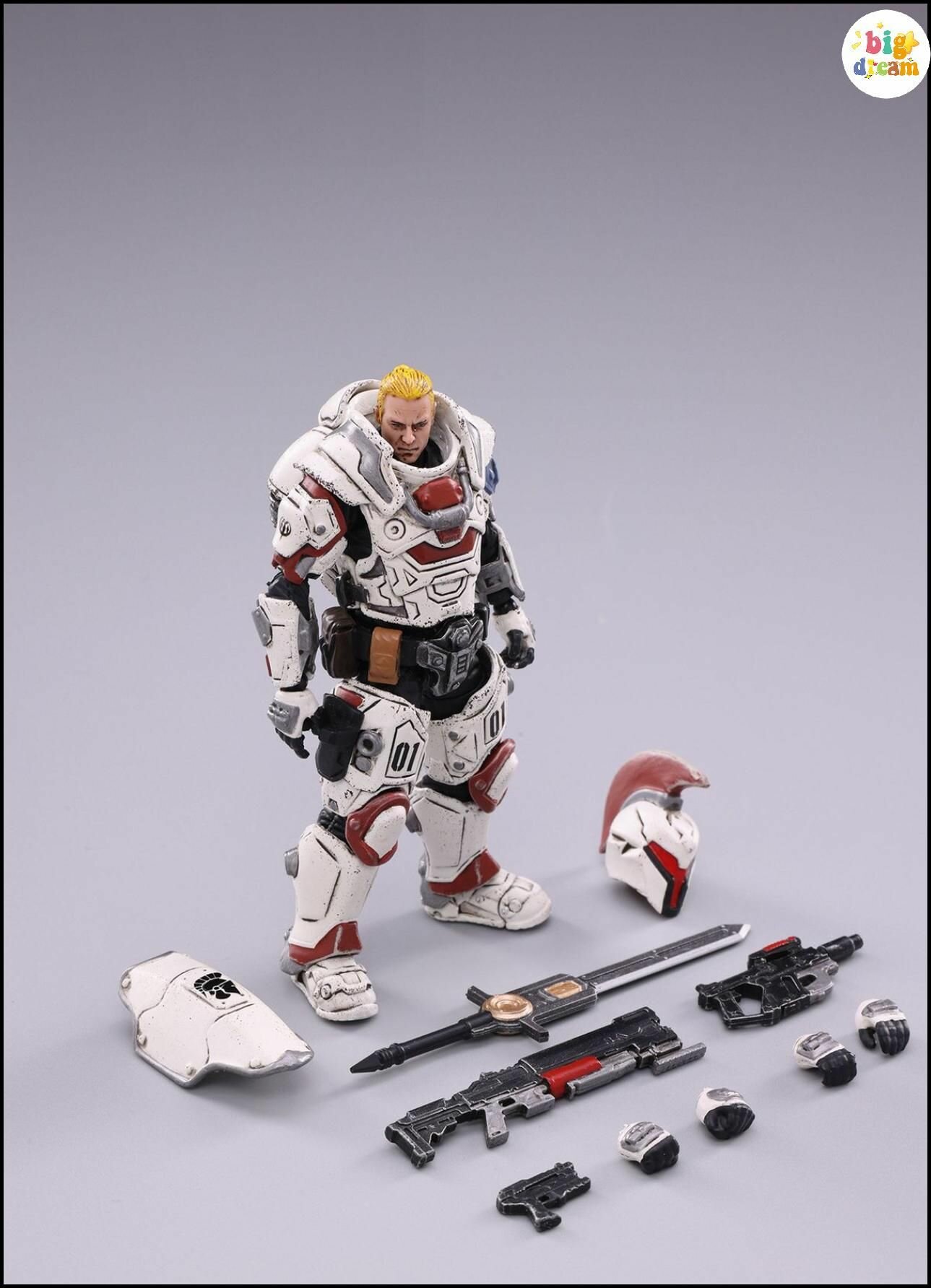 Подвижная статуя JOYTOY Dark Source Warhammer 40K Chaos Black Steel First Legion Battle of the Stars-Big Dream