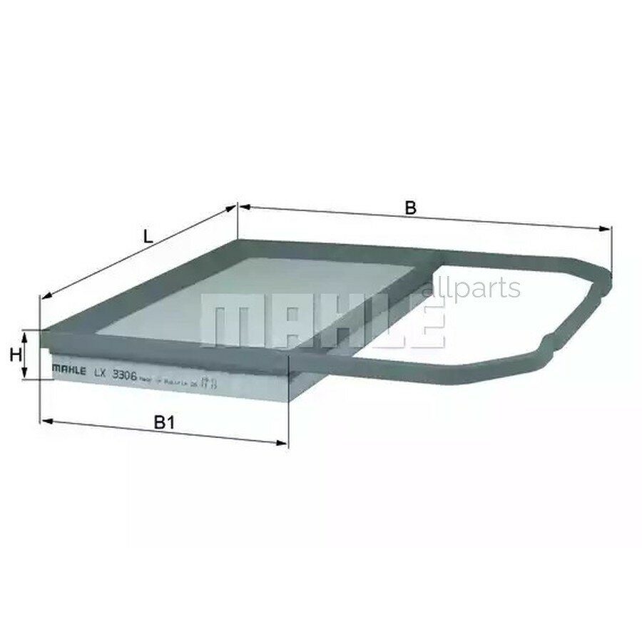 MAHLE LX3306 Mahle Фильтр воздушный LX 3306
