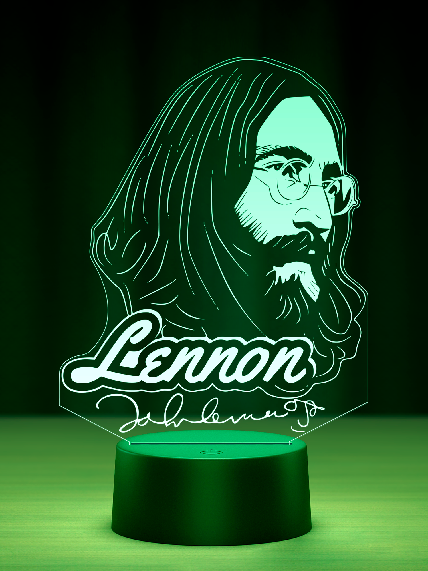 Ночник Джон Ленон, Битлз - The Beatles. Яркий акцент в интерьер — стильный декор для комнаты, который сразу цепляет взгляд.