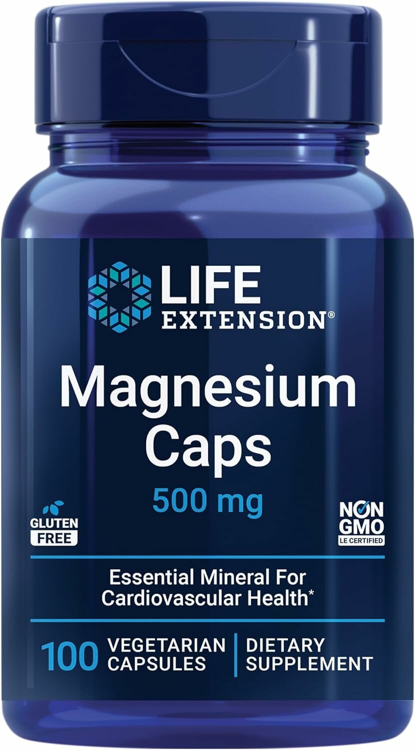 БАД Life Extension Magnesium (Магний), для сердца и сосудов, 500мг, 100капсул