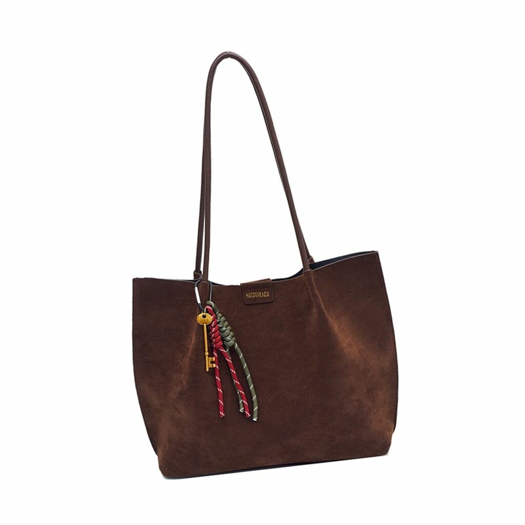 Ретро-тренд с орнаментом, универсальная вместительная сумка для мамы и ребенка кофейного цвета TJ