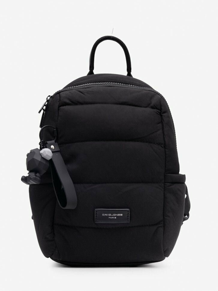 Рюкзак David Jones 7479, текстиль, чёрный, для города, широкие лямки