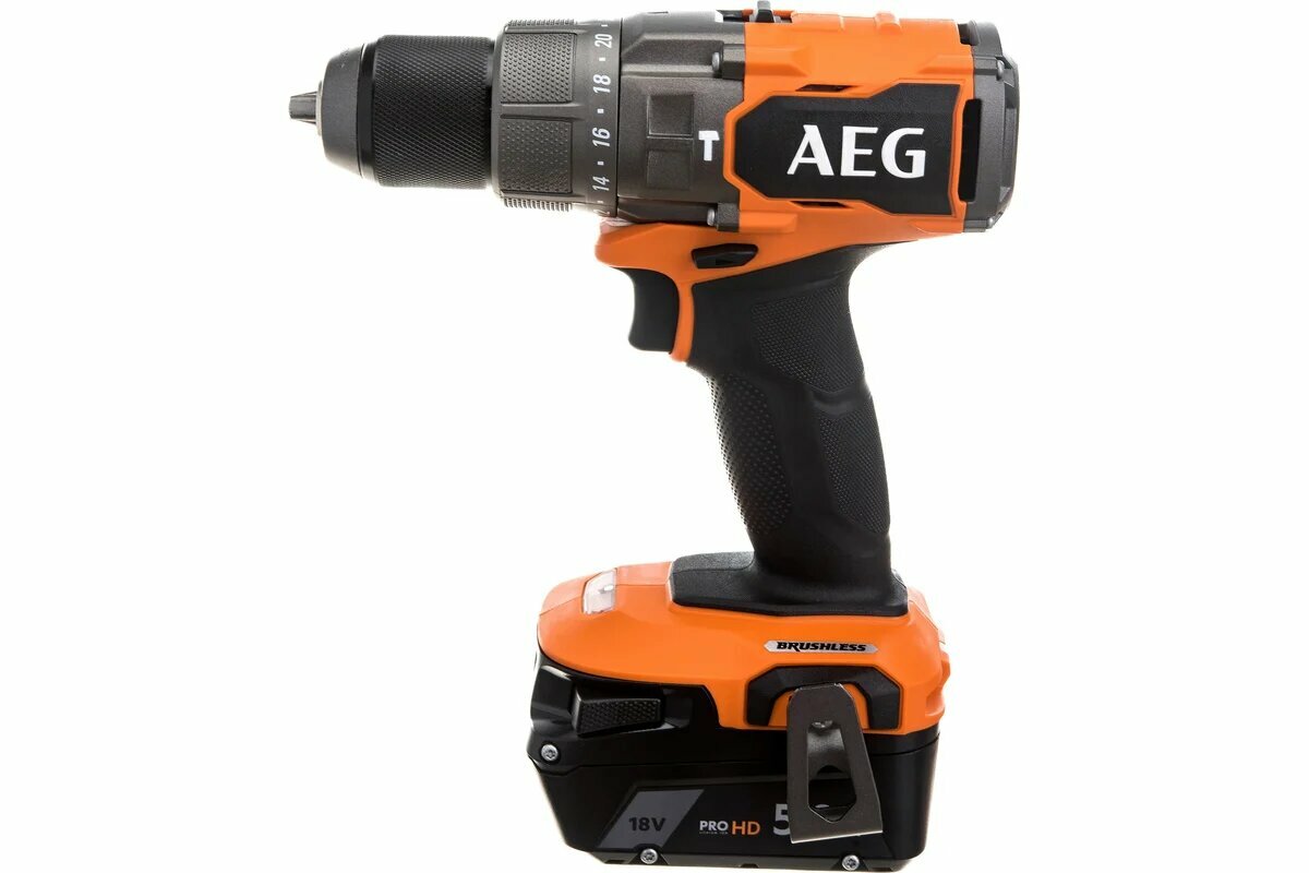 Бесщеточная аккумуляторная ударная дрель-шуруповерт AEG 18В BSB18C3BL-502C 4935478939