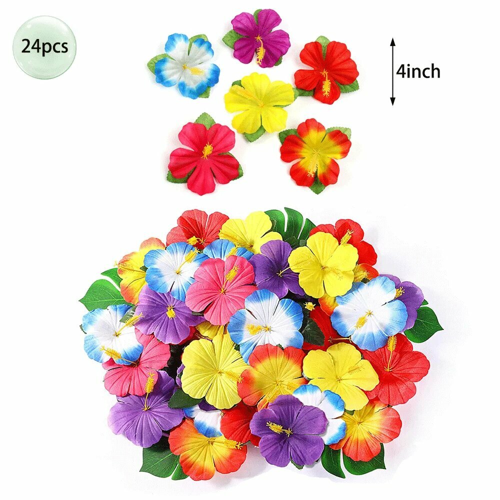 Искусственные тропические листья для декора 24pcs