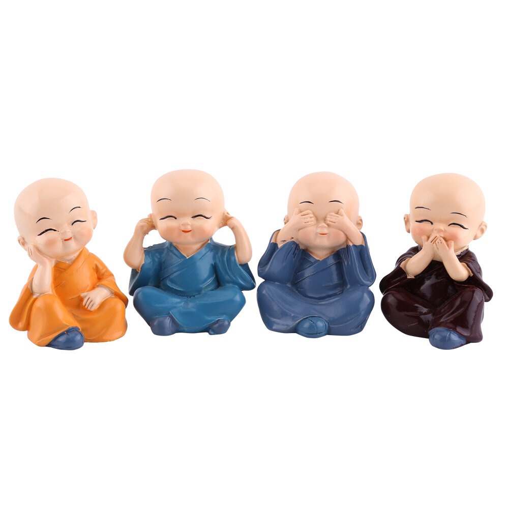 Car Decor Novice Monks Accessories for Friends Home Family Office