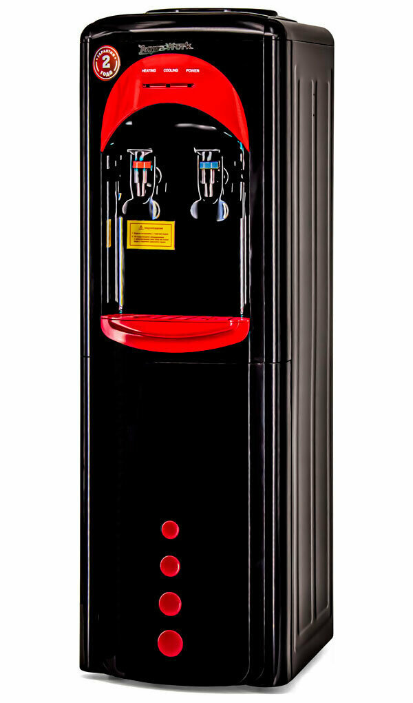 Кулер для воды Aqua Work 17LDR, черно-красный, (25871)